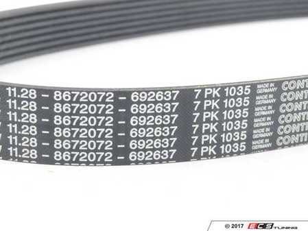 Genuine BMW - 11288672072 - Accessory Belt - Alternator/Water Pump ...