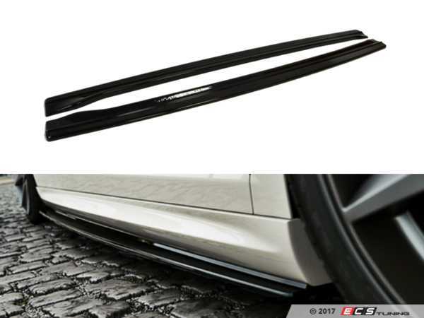Maxton Design - VW-CC-R-SD1-C - Side Skirt Diffuser Set - Carbon Look