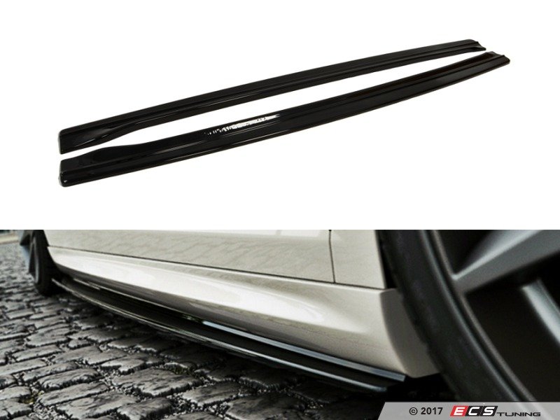 Maxton Design - VW-CC-R-SD1-C - Side Skirt Diffuser Set - Carbon Look