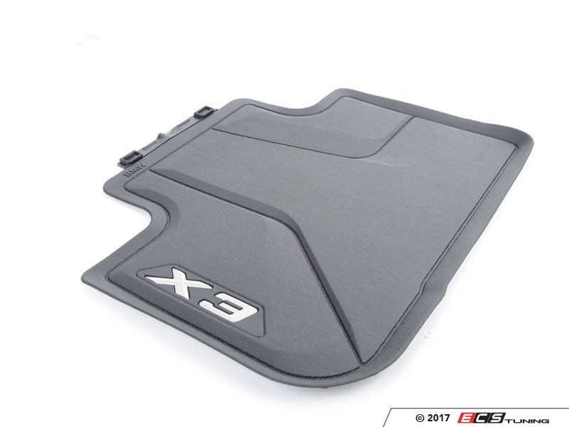 Genuine BMW - 51472450512 - Black All Weather Rubber Floor Mats - Rear ...