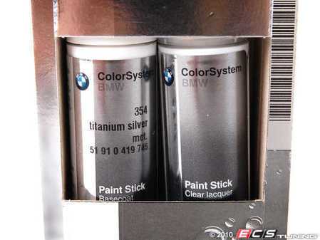 Genuine BMW - 51910419745KT - Titanium Silver Metallic Touch Up Paint ...