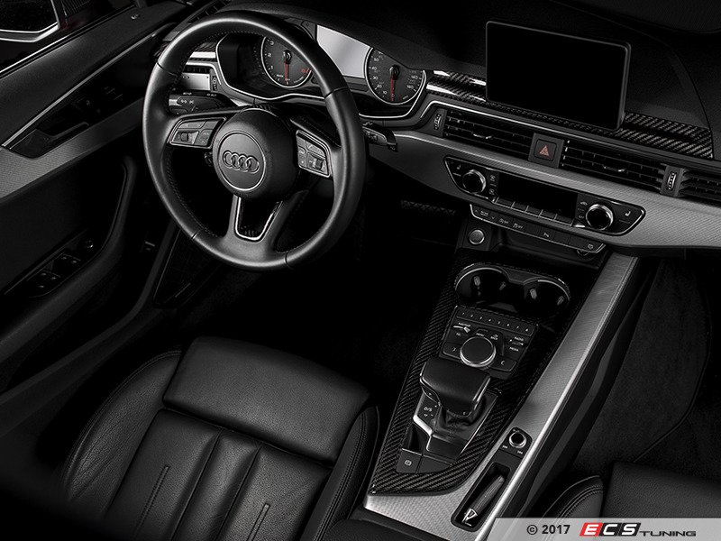 ECS - 022566ecs01KT - Carbon Fiber Center Console Overlay