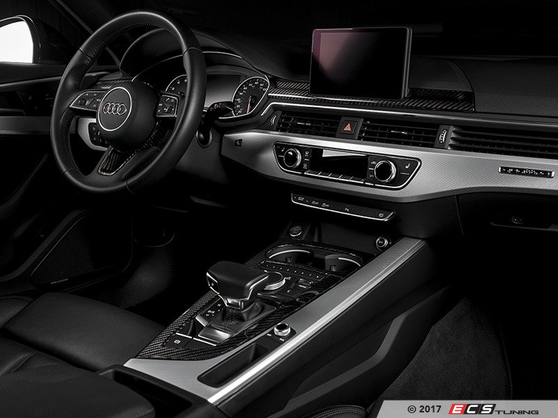 ECS - 022566ecs01KT - Carbon Fiber Center Console Overlay