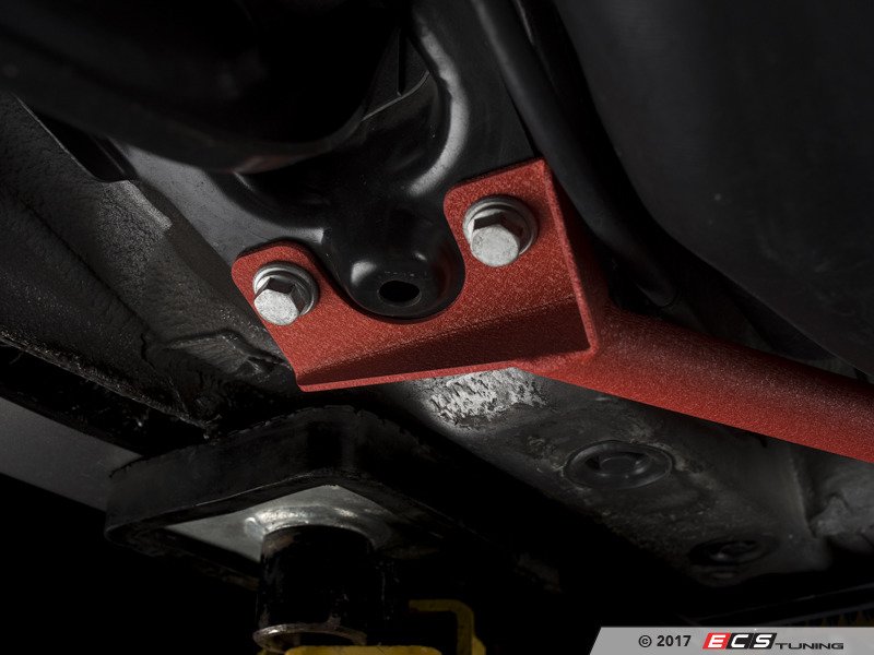 ECS - 020825ECS01-02 - Rear Chassis Brace Set - Wrinkle Red Powdercoat