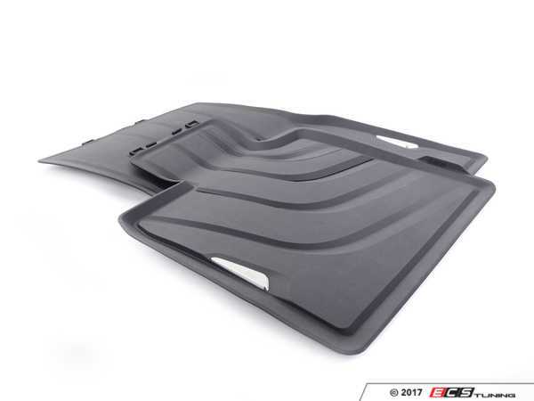 Genuine BMW - 51472458439 - Black All Weather Rubber Floor Mats - Front ...