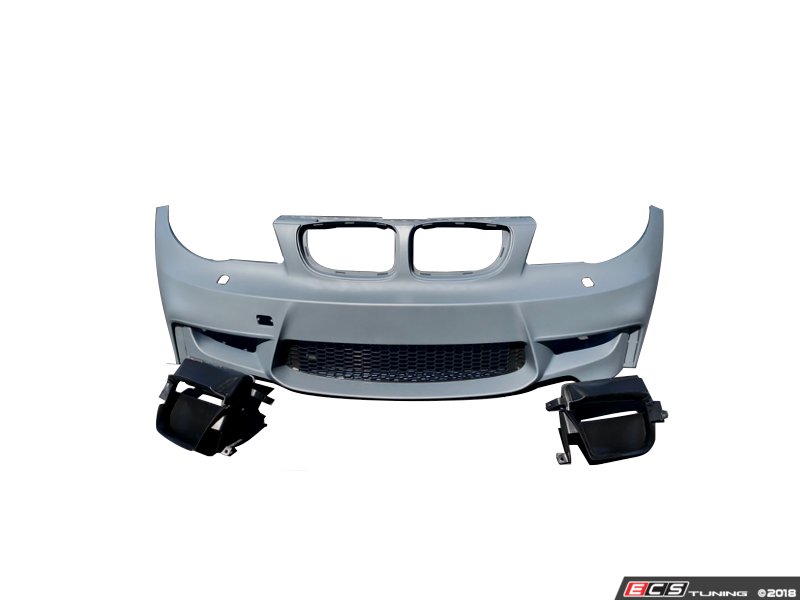 ECS - 022018ecs02p - BMW E82 1M Style Front Bumper With Airduct