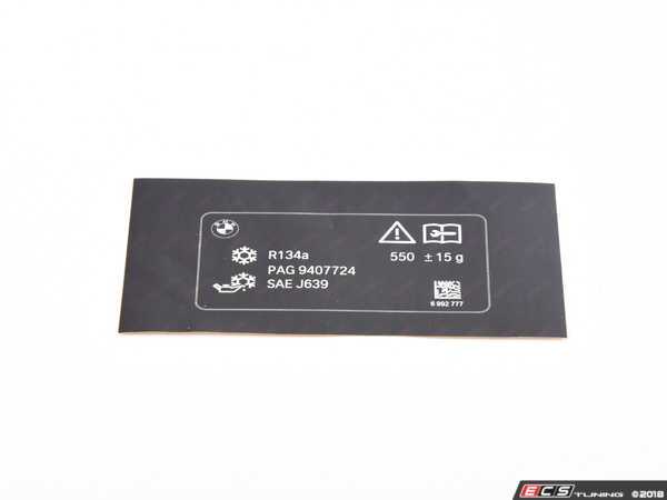 Genuine BMW - 71236992777 - LABEL, COOLANT (71-23-6-992-777)