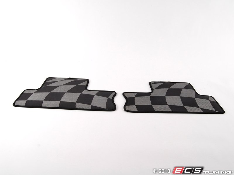 Genuine MINI - 51470403372 - John Cooper Works Checkered Floor Mats ...