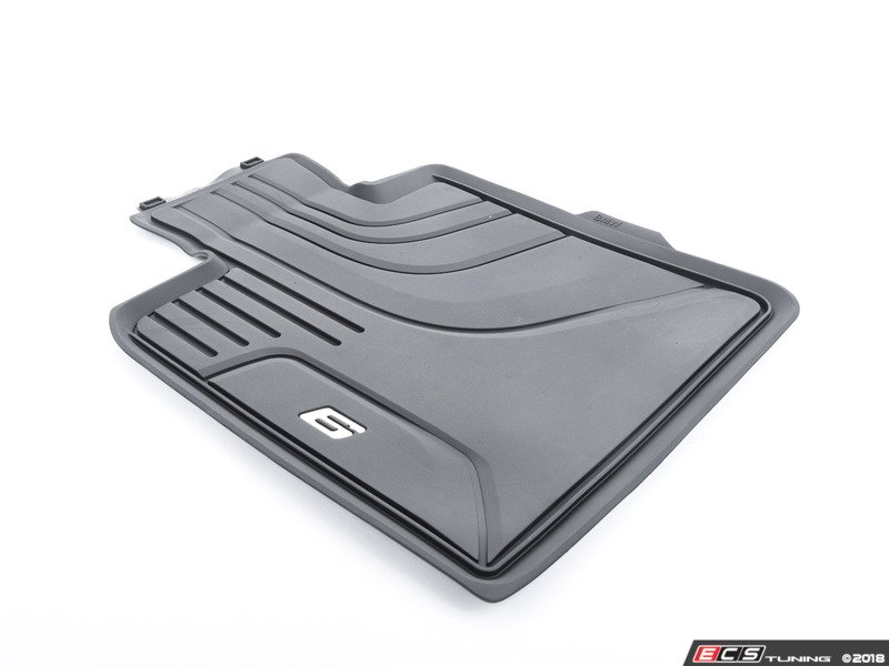 Genuine BMW - 51472446289 - Black All Weather Rubber Floor Mats - Front ...