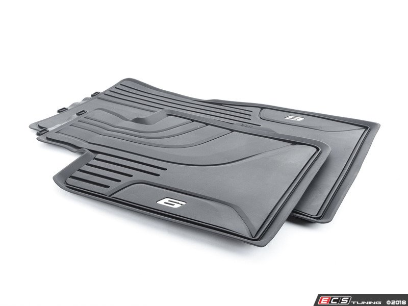 Genuine BMW - 51472446289 - Black All Weather Rubber Floor Mats - Front ...