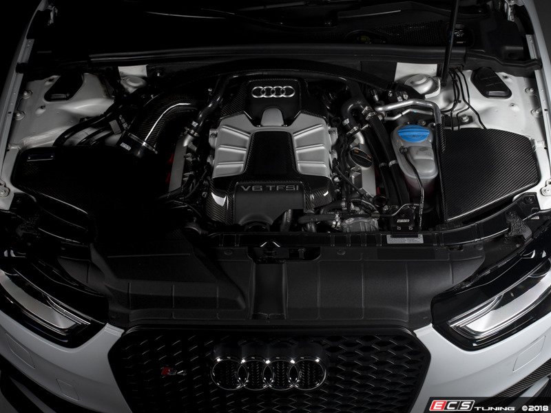 ECS - 023149ecs02KT - Audi B8/B8.5 S4/S5 Carbon Fiber Left Side Engine ...