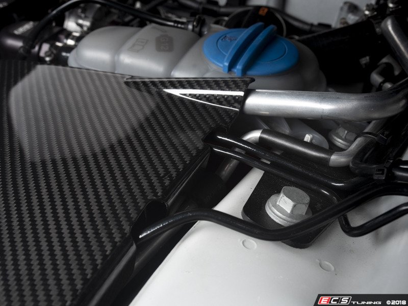 ECS - 023149ecs02KT - Audi B8/B8.5 S4/S5 Carbon Fiber Left Side Engine ...