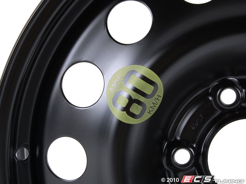 Genuine BMW - 36116758778 - Black Steel Emergency Wheel (36-11-6-758-778)