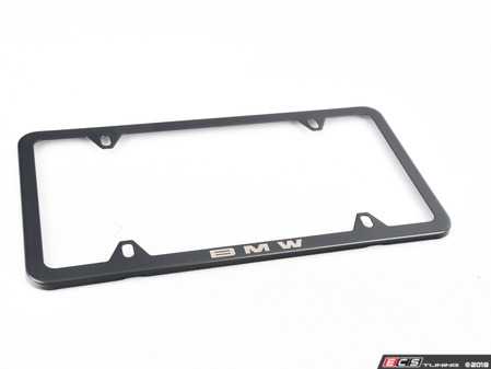 Genuine BMW - 82122456416 - Black slim line plate frame (82-12-2-456-416)