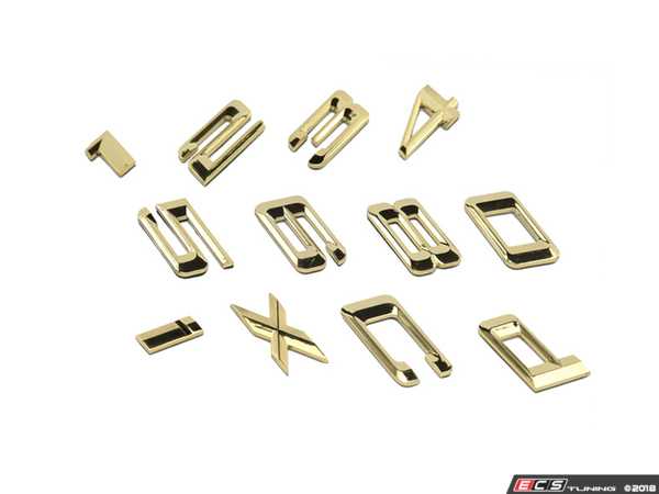 Bimmian PaintWerke - BSVEG1 - BMW Gold Shadow Emblems