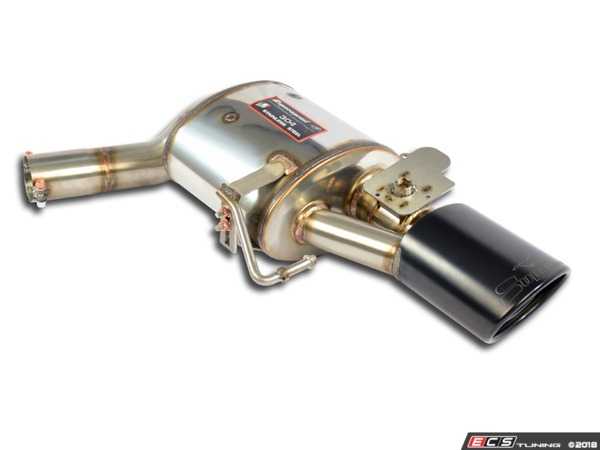 Supersprint - 777505 - Rear Valved Muffler Assembly With Black/Chrome ...