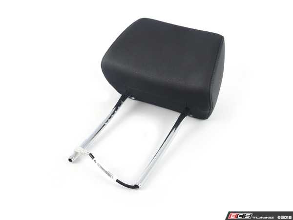 Genuine BMW - 52107255871 - Leather Headrest - Black (52-10-7-255-871)