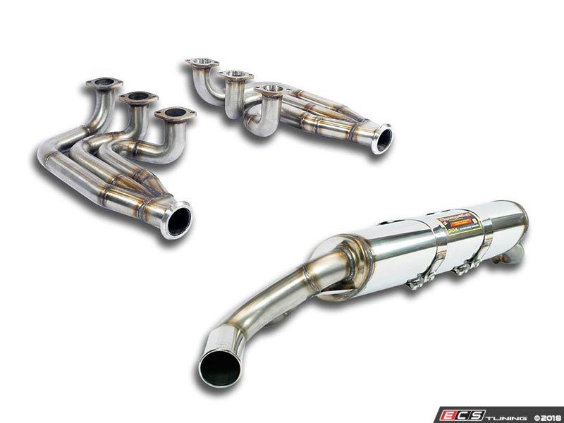 Supersprint - 247601KT - 75-89 911 Race Exhaust System - Without Heat ...