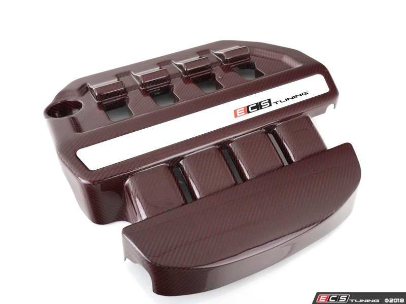 ECS - 015502ECS02 - MK7/8v Gen3 Red Carbon Kevlar Engine Cover - (NO ...