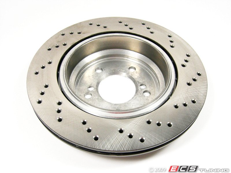 Genuine European BMW - 34212282303 - Brake Disc - Cross Drilled with ...