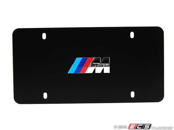 Genuine BMW - 82121470397 - "///M" Vanity Plate - Black - (NO LONGER ...