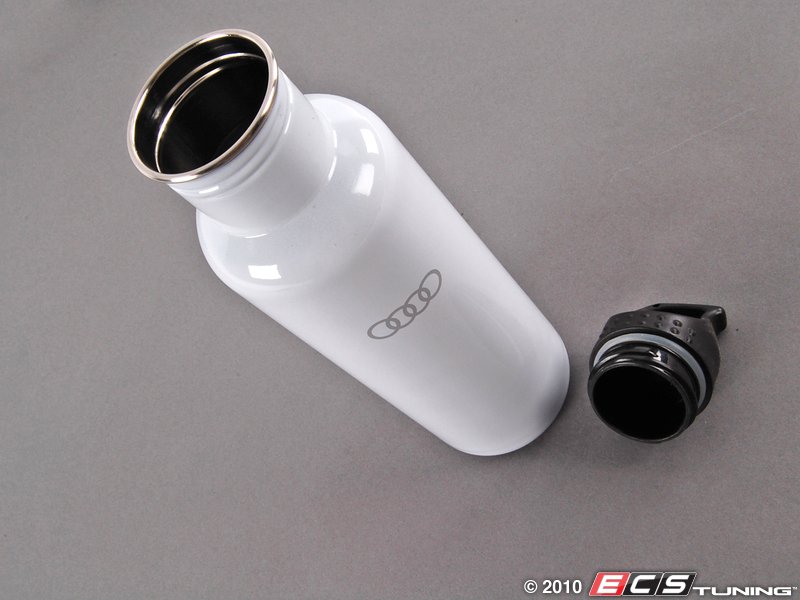 Audi Collection - ahd467-white - White Stainless Steel Water Bottle ...