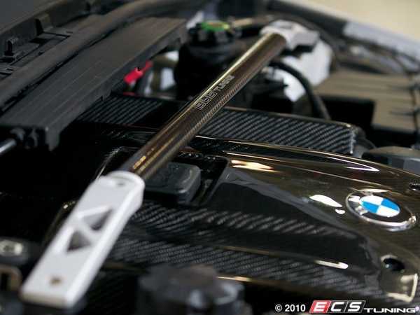 ECS - E9X5251413T-SKT - E9X 325/328/330 Flat Oval Carbon Fiber Strut ...