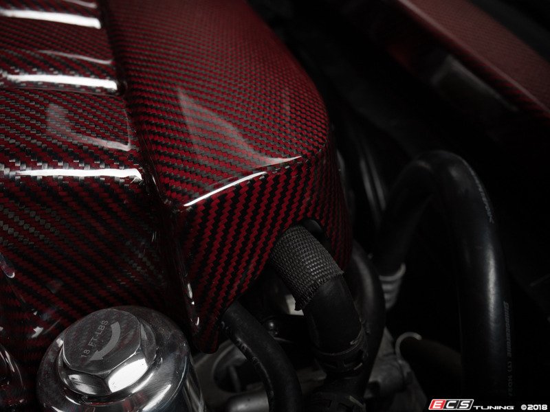 ECS - 015502ECS02 - MK7/8v Gen3 Red Carbon Kevlar Engine Cover - (NO ...