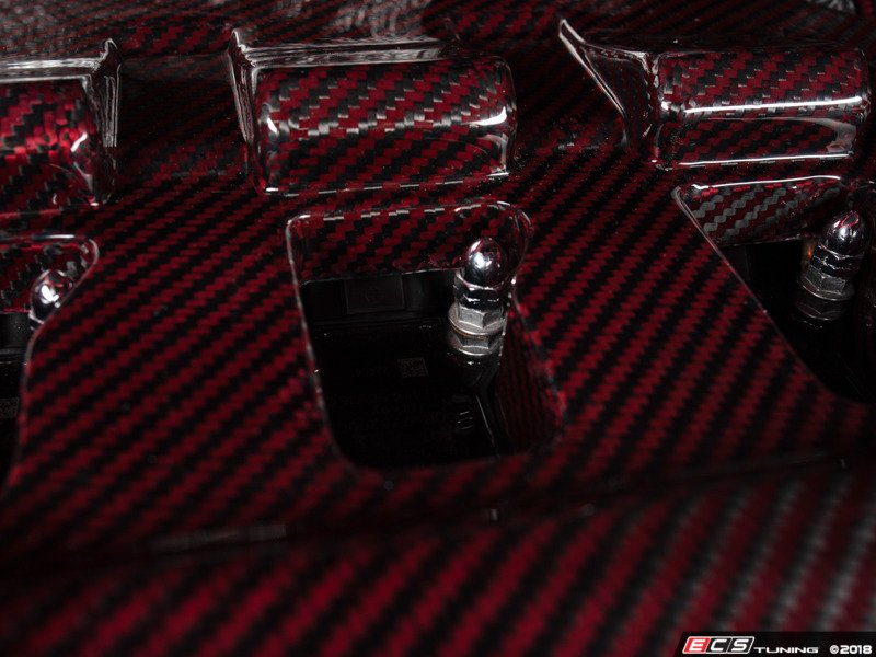 ECS - 015502ECS02 - MK7/8v Gen3 Red Carbon Kevlar Engine Cover - (NO ...