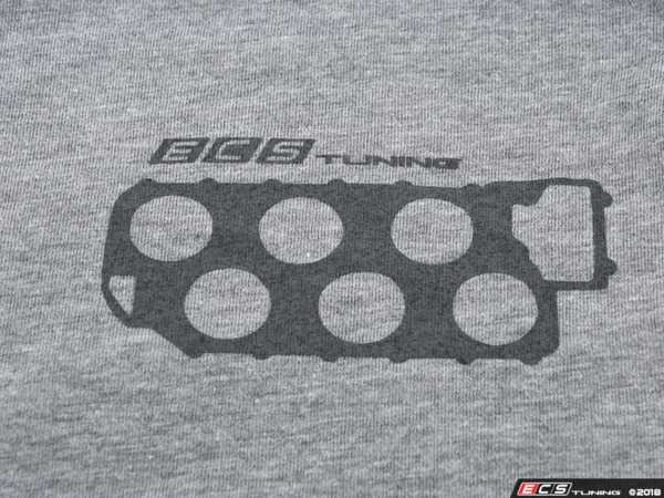 ECS - VR6-NL-GRY-3XL - Gray VR6 Design T-Shirt - 3X