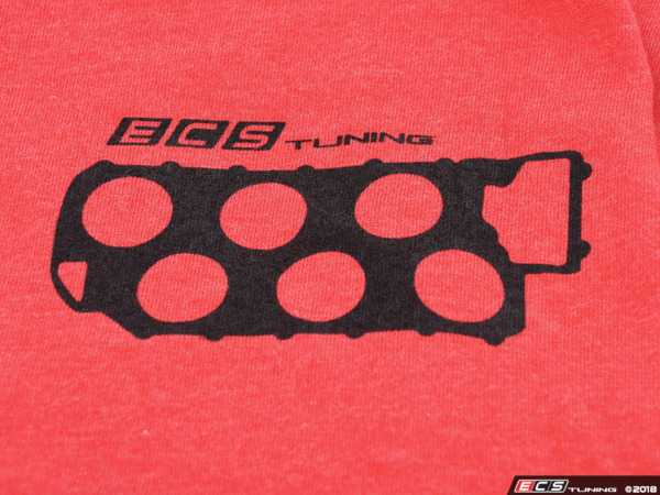 ECS - VR6-NL-RED-3XL - Red VR6 Design T-Shirt - 3X