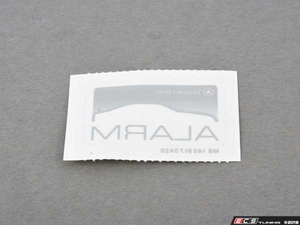 Genuine Mercedes Benz - 1408170420 - PLATE