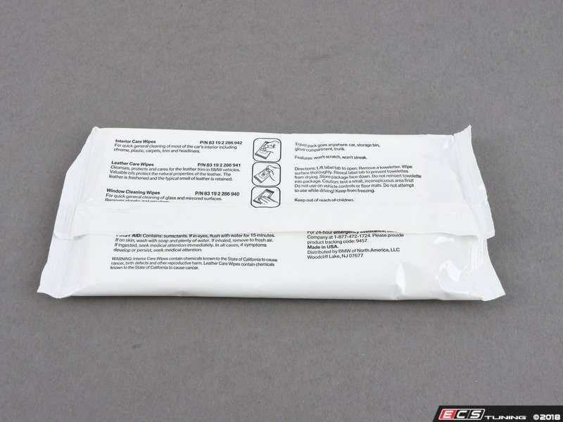 Genuine BMW - 83192286942 - BMW CONVENIENCE WIPES (83-19-2-286-942)
