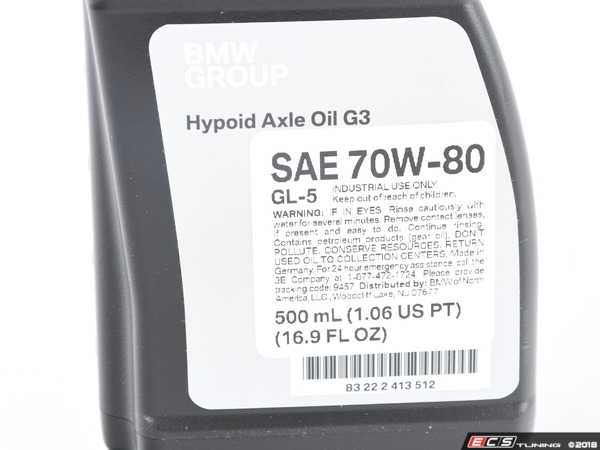 Genuine BMW - 83222413512 - BMW Hypoid Differential Fluid - G3 (83-22-2 ...
