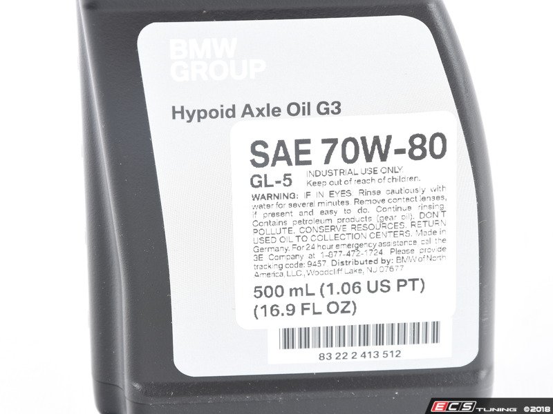 Genuine BMW - 83222413512 - BMW Hypoid Differential Fluid - G3 (83-22-2 ...
