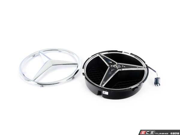 Genuine Mercedes Benz - 1668177500 - Illuminated Mercedes Grille Emblem ...