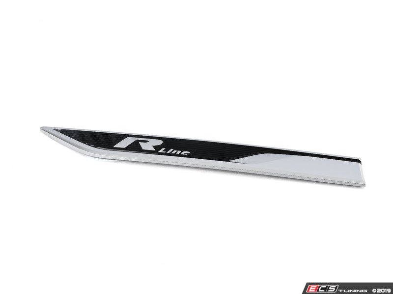 Genuine Volkswagen Audi - 3CN853688AFOD - R-Line Fender Emblem - Right ...