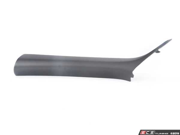Genuine BMW - 51436976729 - Column A Cover - Left, Black (51-43-6-976-729)