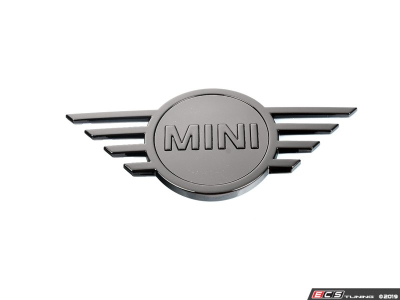 Genuine MINI - 51142465242 - Trunk Emblem Piano Black "Black Line ...