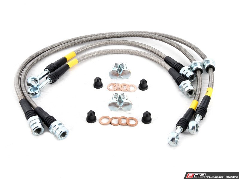 StopTech - 950.33015KT1 - Front & Rear Stainless Steel Brake Lines - Kit