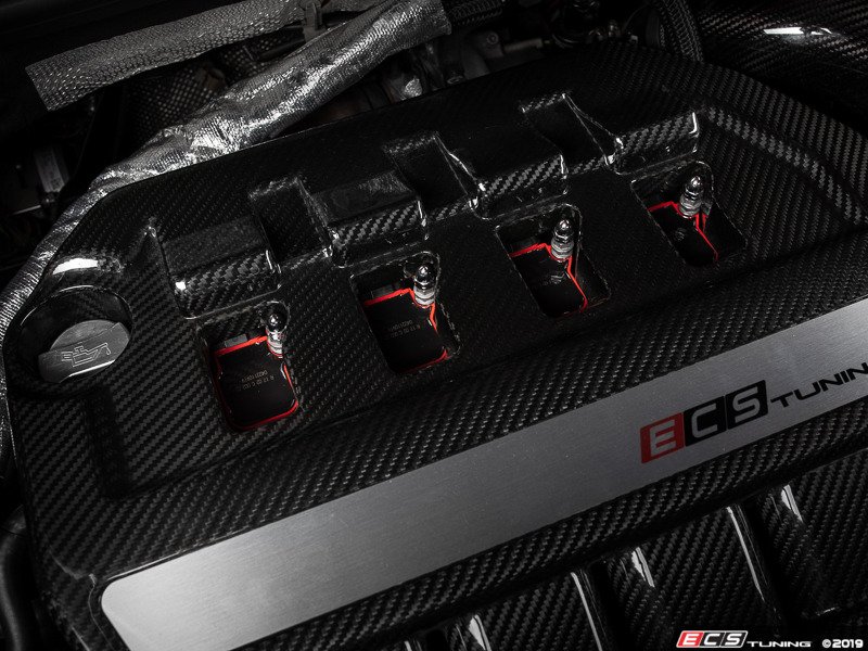 ECS - 015502ECS01 - MK7/8v Gen3 Black Carbon Fiber Engine Cover