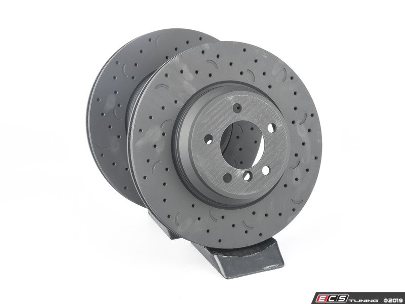 Hawk - HTC4862 - Front Talon Cross Drilled & Slotted Brake Rotors ...