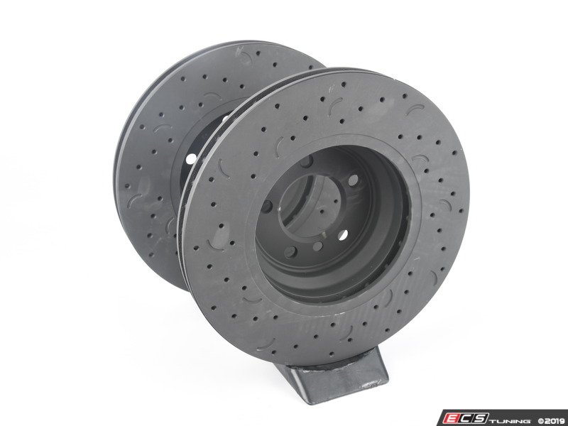 Hawk - HTC4862 - Front Talon Cross Drilled & Slotted Brake Rotors ...