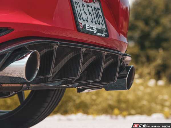 ECS - 024740ecs01KT - MK7 GTI Carbon Fiber Rear Diffuser