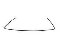 Genuine BMW - 51318196162 - Upper Exterior Windshield Gasket (51-31-8 ...
