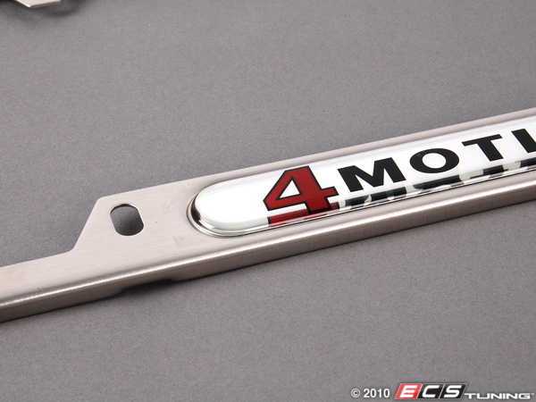 Genuine Volkswagen Audi - ZVW355015 - 4Motion Plate Frame - (NO LONGER ...