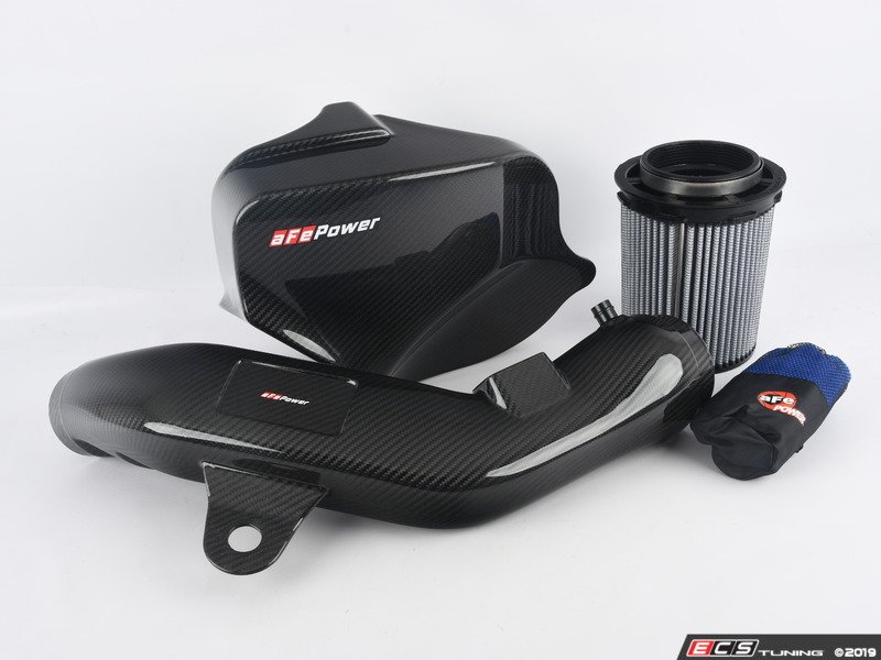 AFE - 58-10004D - AFE Black Series Carbon Fiber Cold Air Intake System W/Pro DRY S Filter