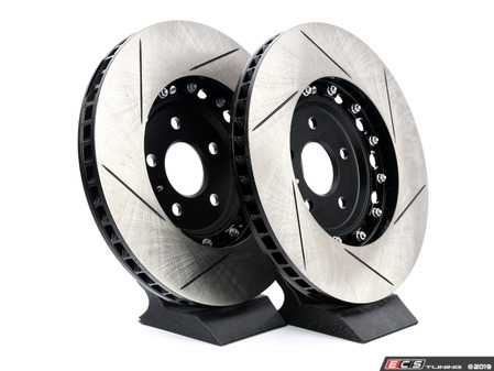 ECS - 013928ECS03-01KT - Front and Rear Slotted 2-Piece Semi-Floating Brake Rotor Kit (340x30 ...