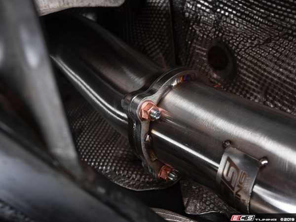 ECS - 021617ecs02KT1 - B8 2.0T T304 Stainless Steel 3.0" Downpipe