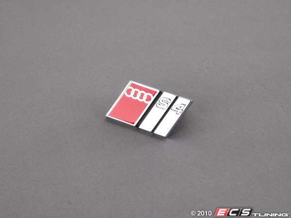 Genuine Volkswagen Audi - 8D0853736C2ZZ - 'S4' Grille Emblem - Chrome ...